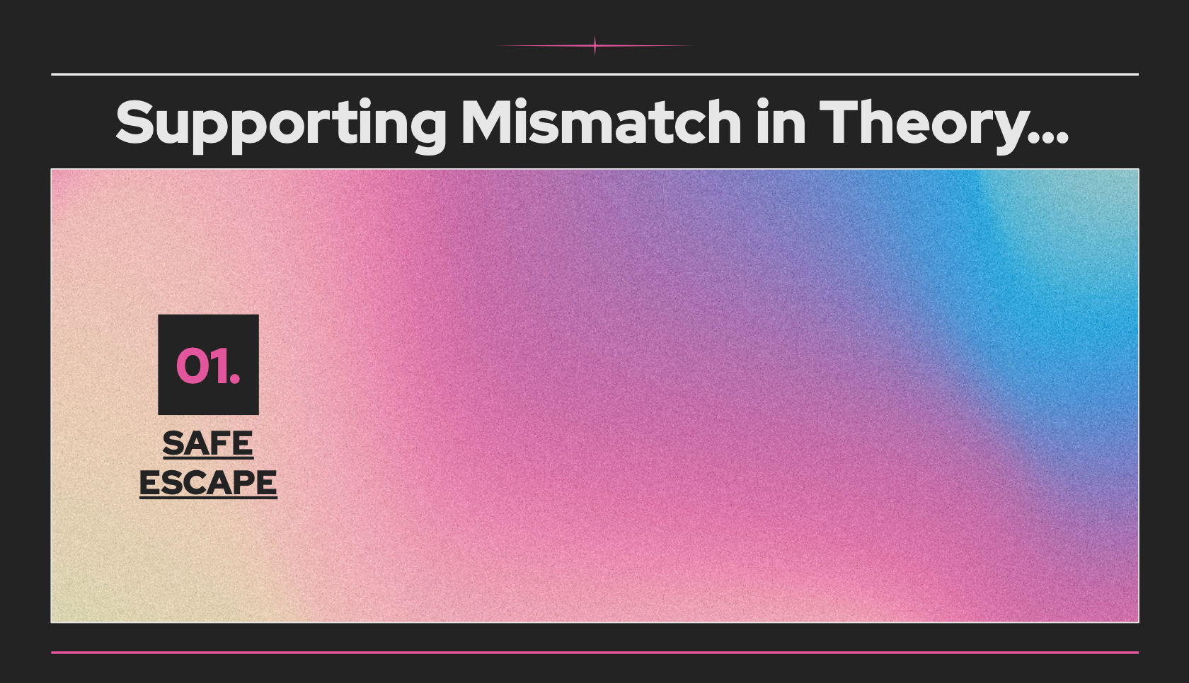 Sensory Mismatch Key: Escape - The Occuplaytional Therapist