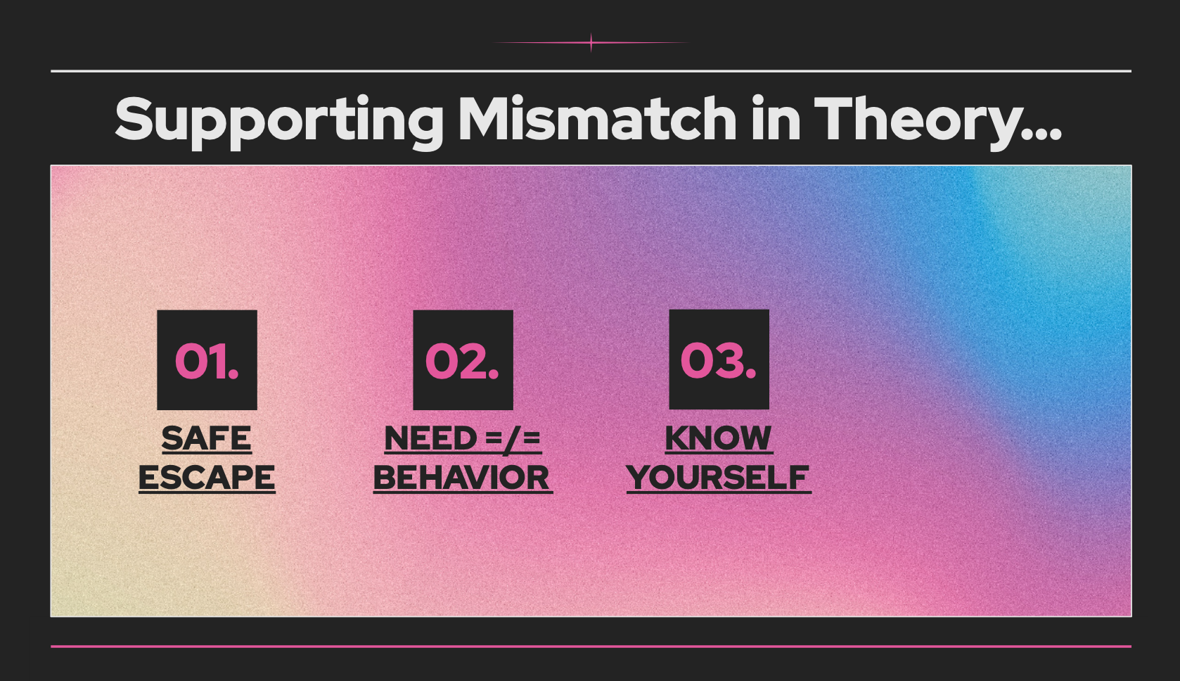 Sensory Mismatch Key: Know Yourself - The Occuplaytional Therapist