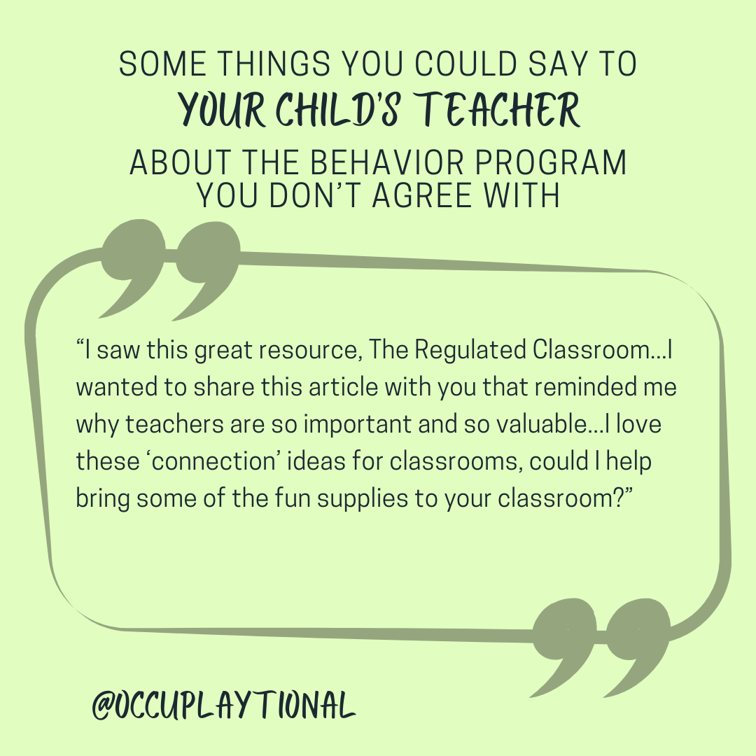 When You Don’t Agree With the Behavior Program - The Occuplaytional ...